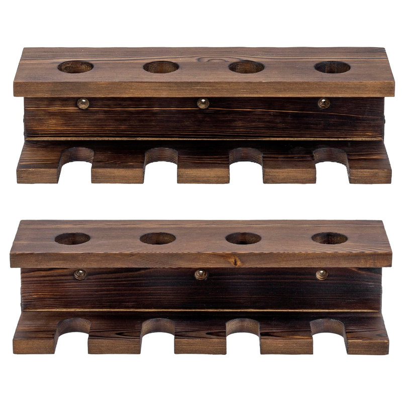 Floating shelves for sports memorabilia store